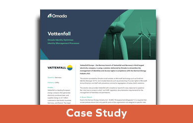 Vattenfall Europe Implements Omada Identity