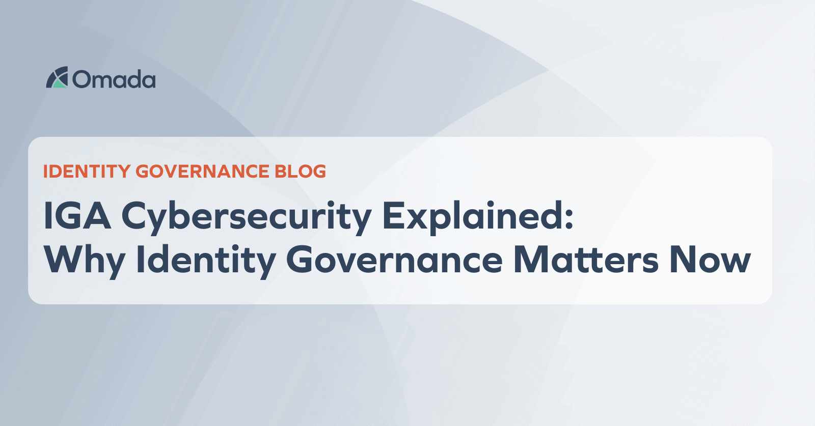 IGA Cybersecurity Explained: Why Identity Governance Matters Now - Omada
